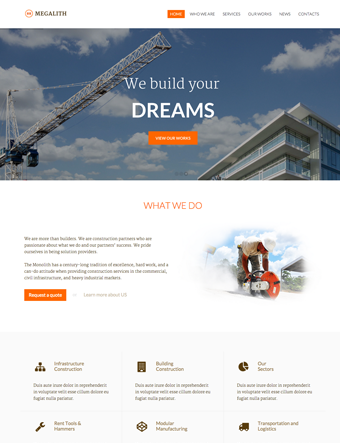 Megalith wp theme